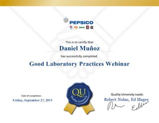 Good Laboratory Practices | PDF