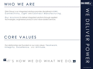 DNA Group - Brief Introduction | PPT