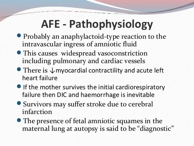 Amniotic Fluid Embolism