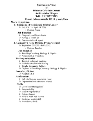 curriculum vitaee | PDF