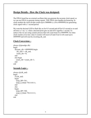 Digital Alarm Clock 446 project report | PDF