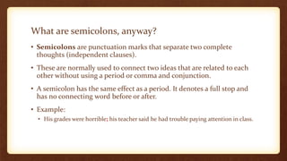 Punctuation in Academic Writing | PPTX