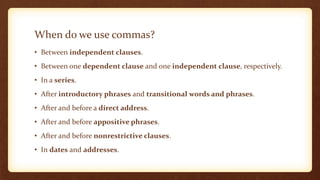 Punctuation in Academic Writing | PPTX