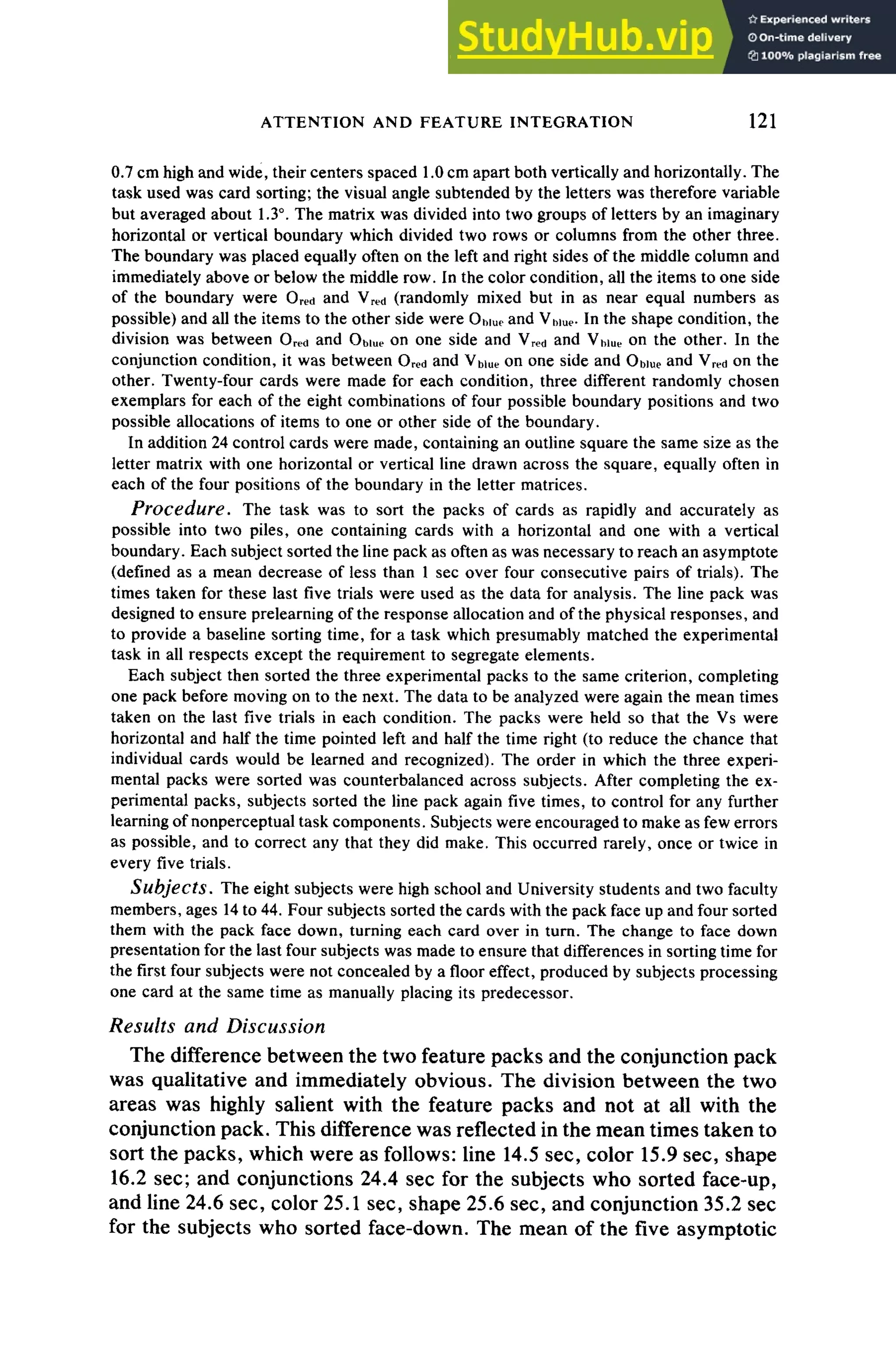 A Feature-Integration Theory Of Attention | PDF