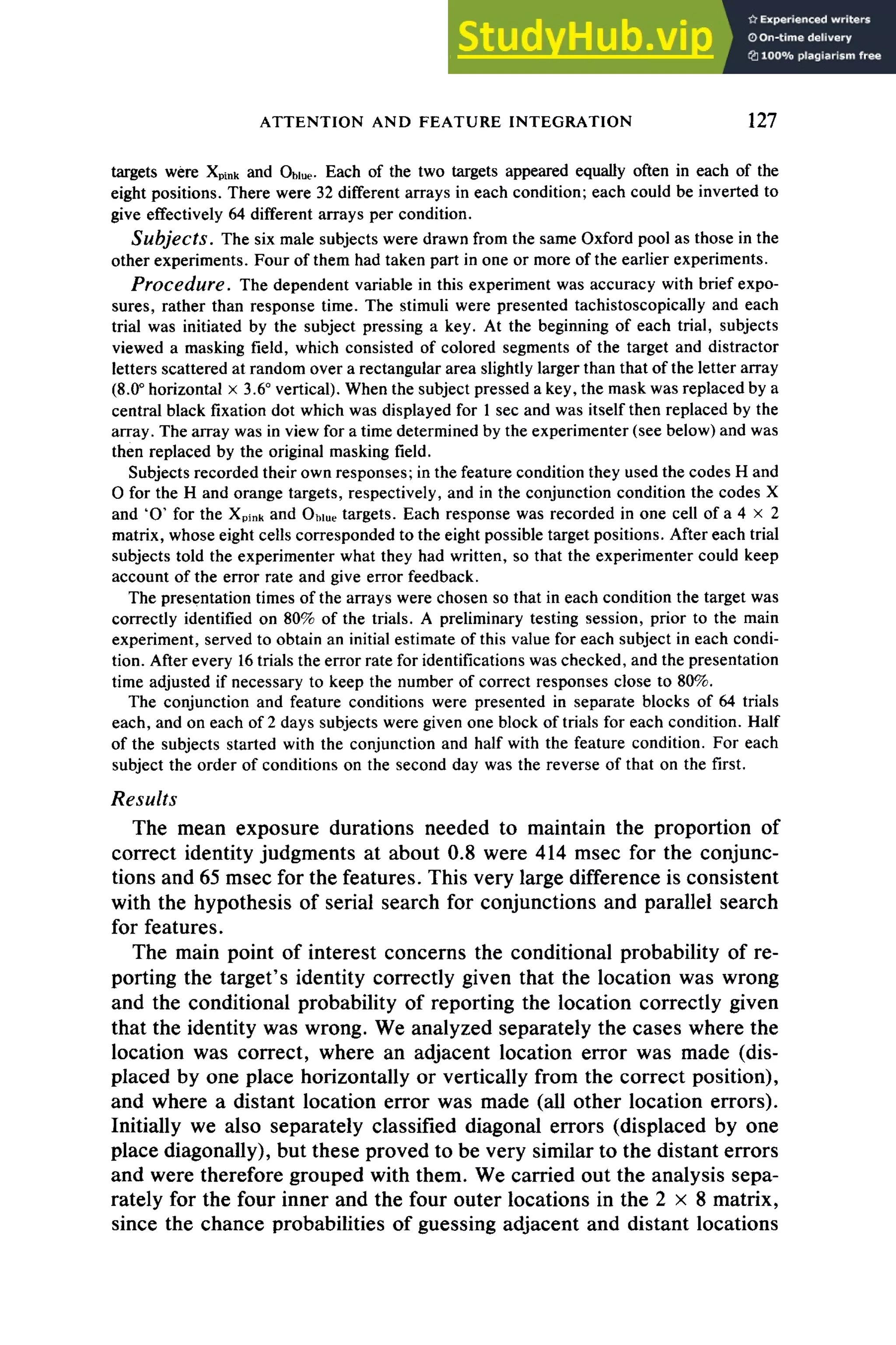 A Feature-Integration Theory Of Attention | PDF
