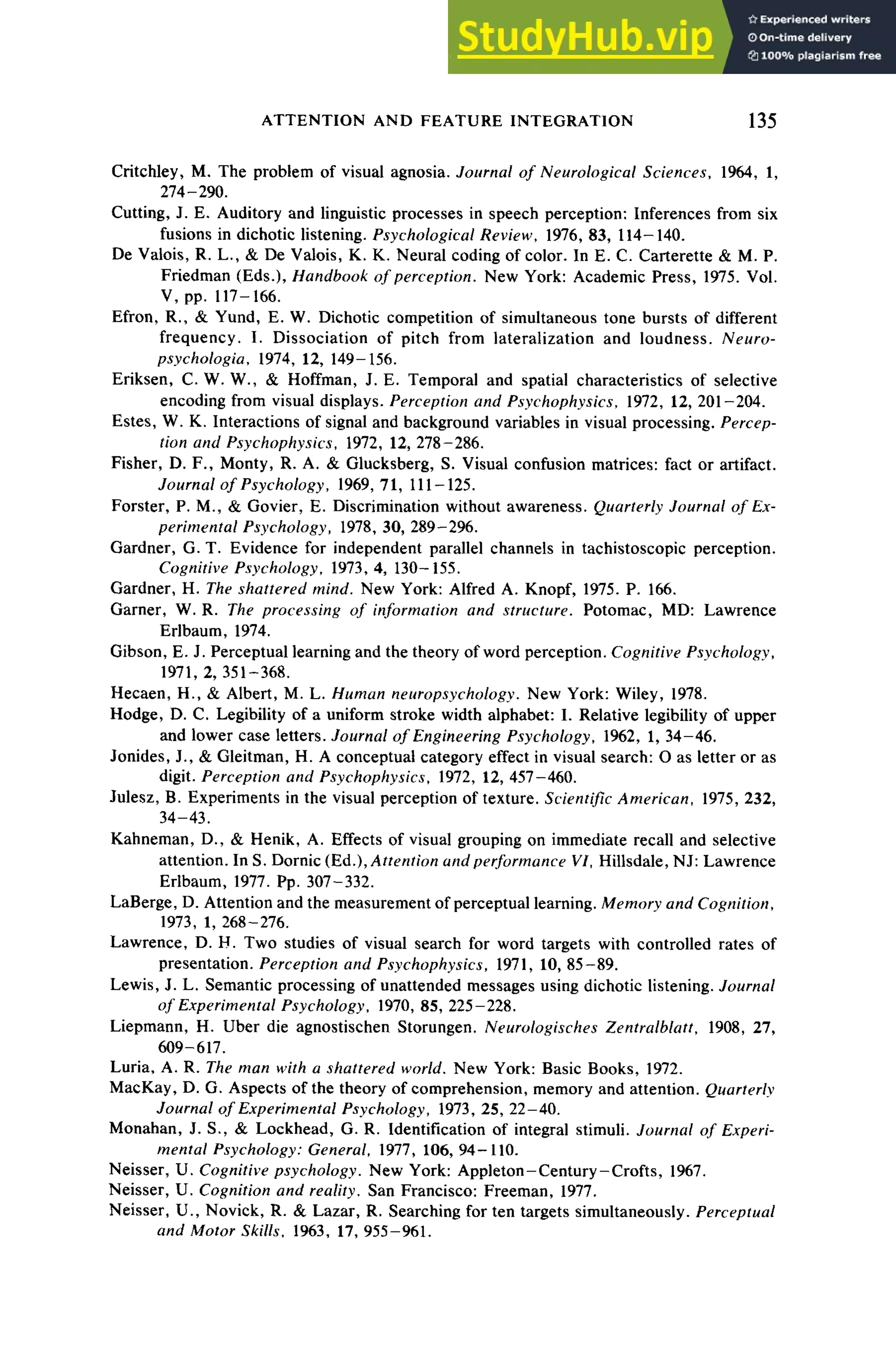 A Feature-Integration Theory Of Attention | PDF