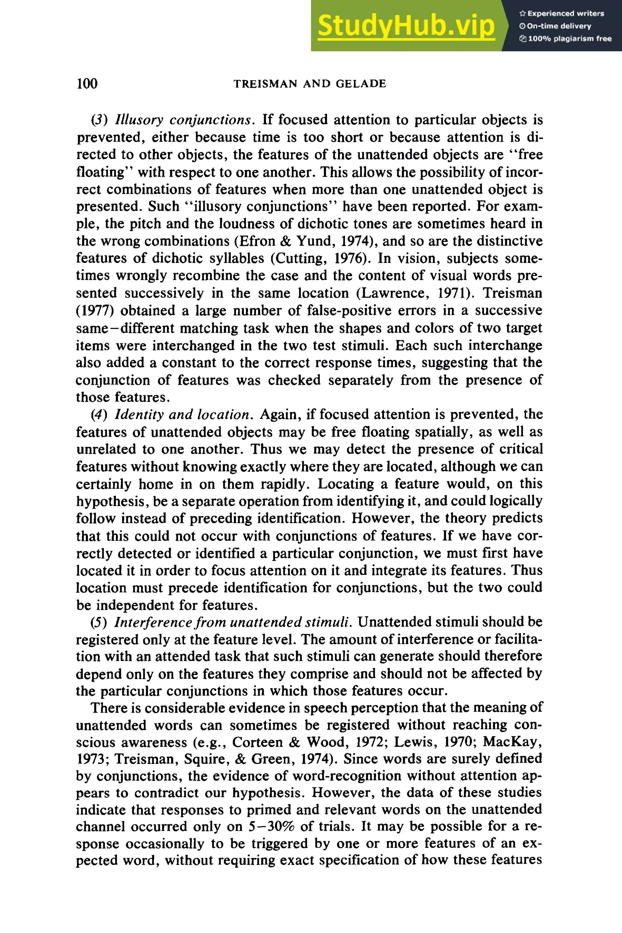 A Feature-Integration Theory Of Attention | PDF