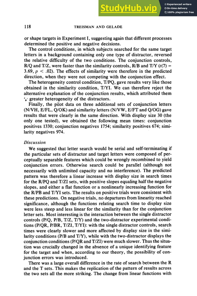 A Feature-Integration Theory Of Attention | PDF | Physics | Science