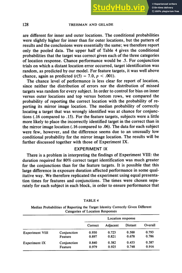 A Feature-Integration Theory Of Attention | PDF | Physics | Science