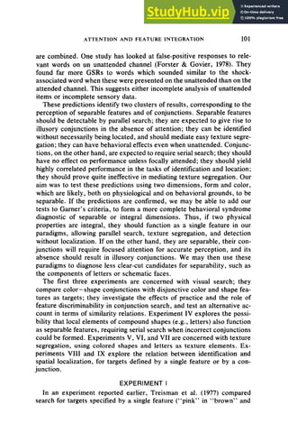 A Feature-Integration Theory Of Attention | PDF