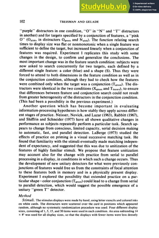 A Feature-Integration Theory Of Attention | PDF