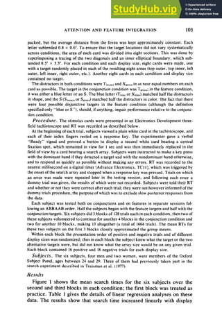 A Feature-Integration Theory Of Attention | PDF