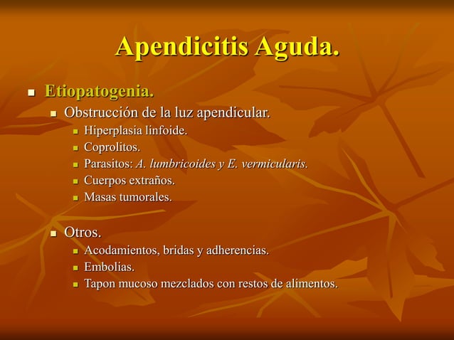 Afecciones Abdominales Quirúrgicas (inflamatorias, perforantes y ...