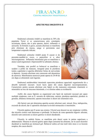Afectiunile digestive II | PDF