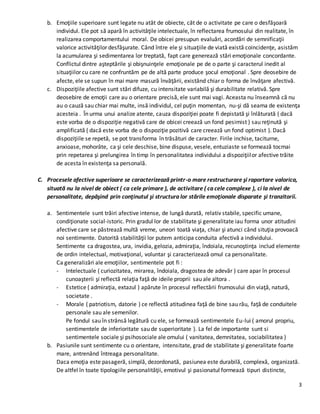 Afectivitatea | DOCX