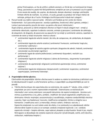Afectivitatea | DOCX