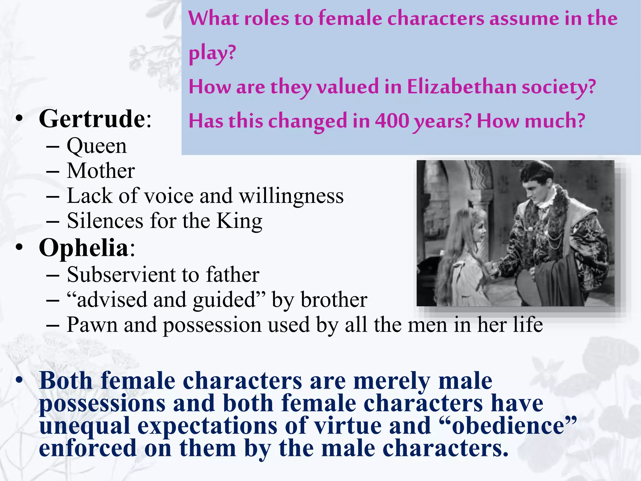 A Feminist reading of HAMLET | PPT