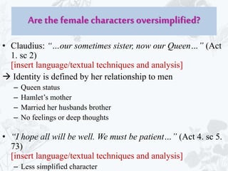 A Feminist reading of HAMLET | PPT