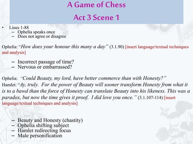 A Feminist reading of HAMLET | PPT