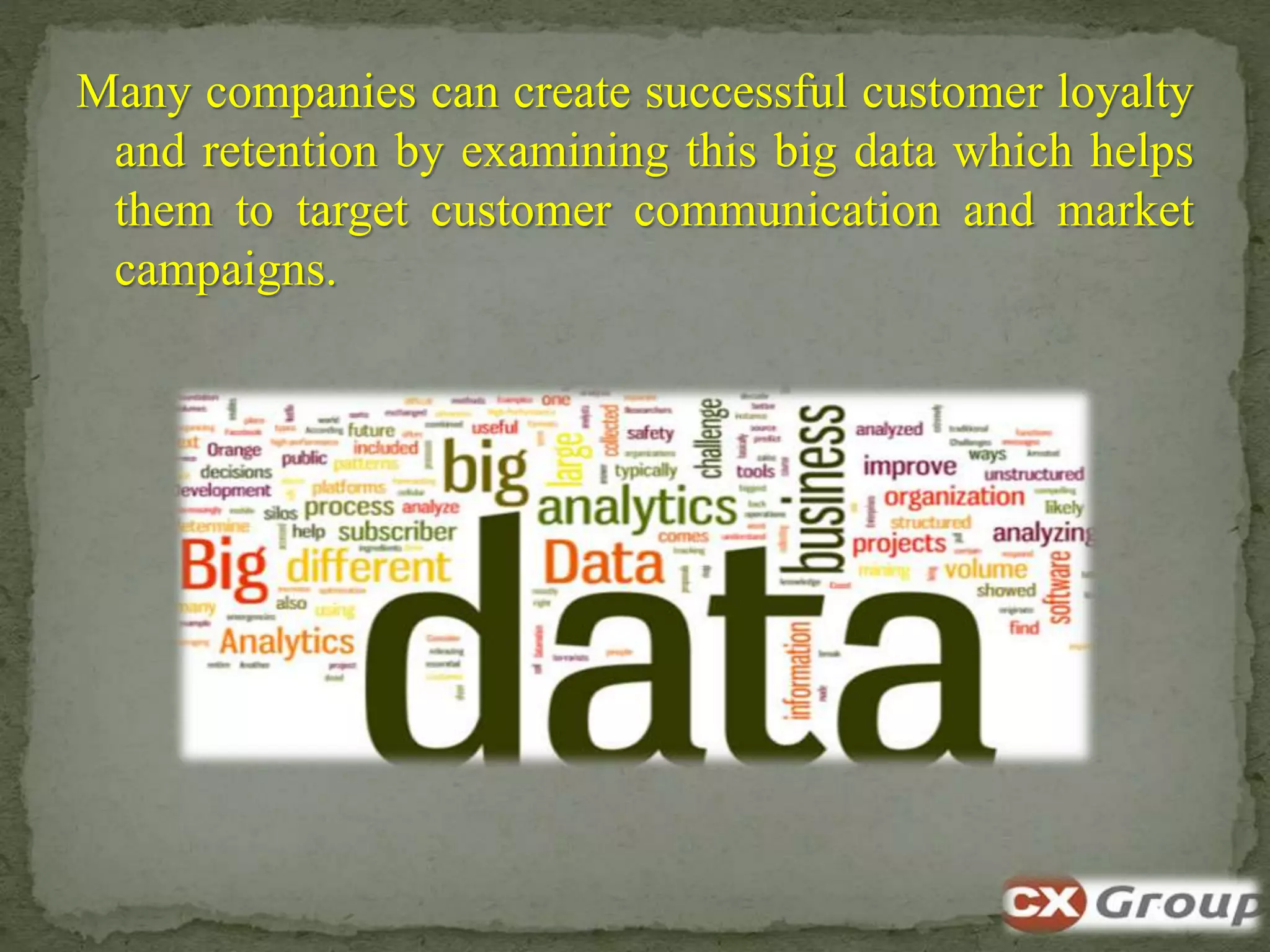 A few details about big data customer retention | PPTX