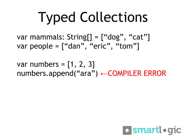 A Few Interesting Things in Apple's Swift Programming Language | PPT