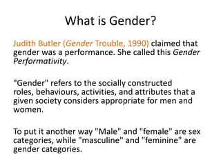 A few notes on gender | PPTX