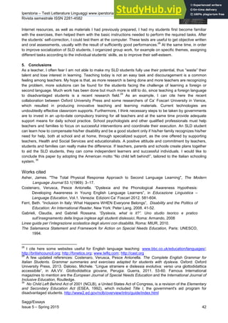 A Few Reflections On Specific Learning Disorders And Foreign Language ...