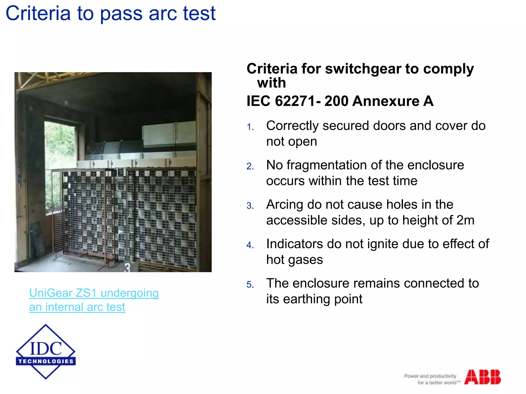 2015 Arc Flash Conference MV Switchgear Standards | PPTX