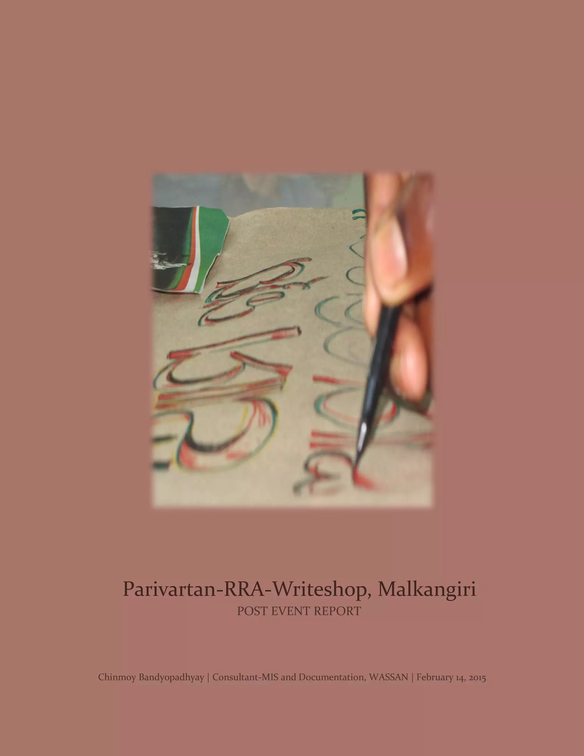 Post event report_Malkangiri_writeshop | PDF