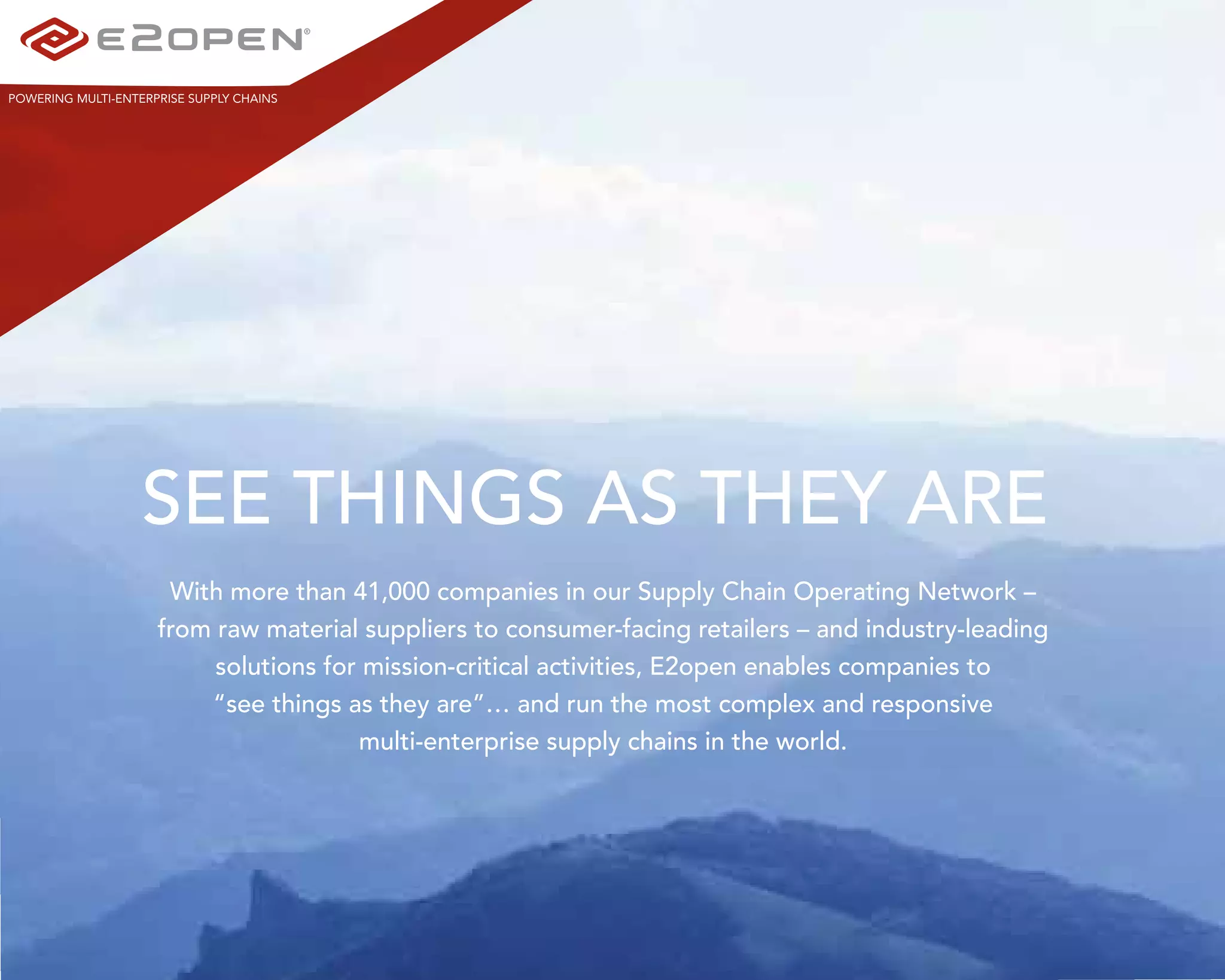 E2open Corporate Overview | PDF