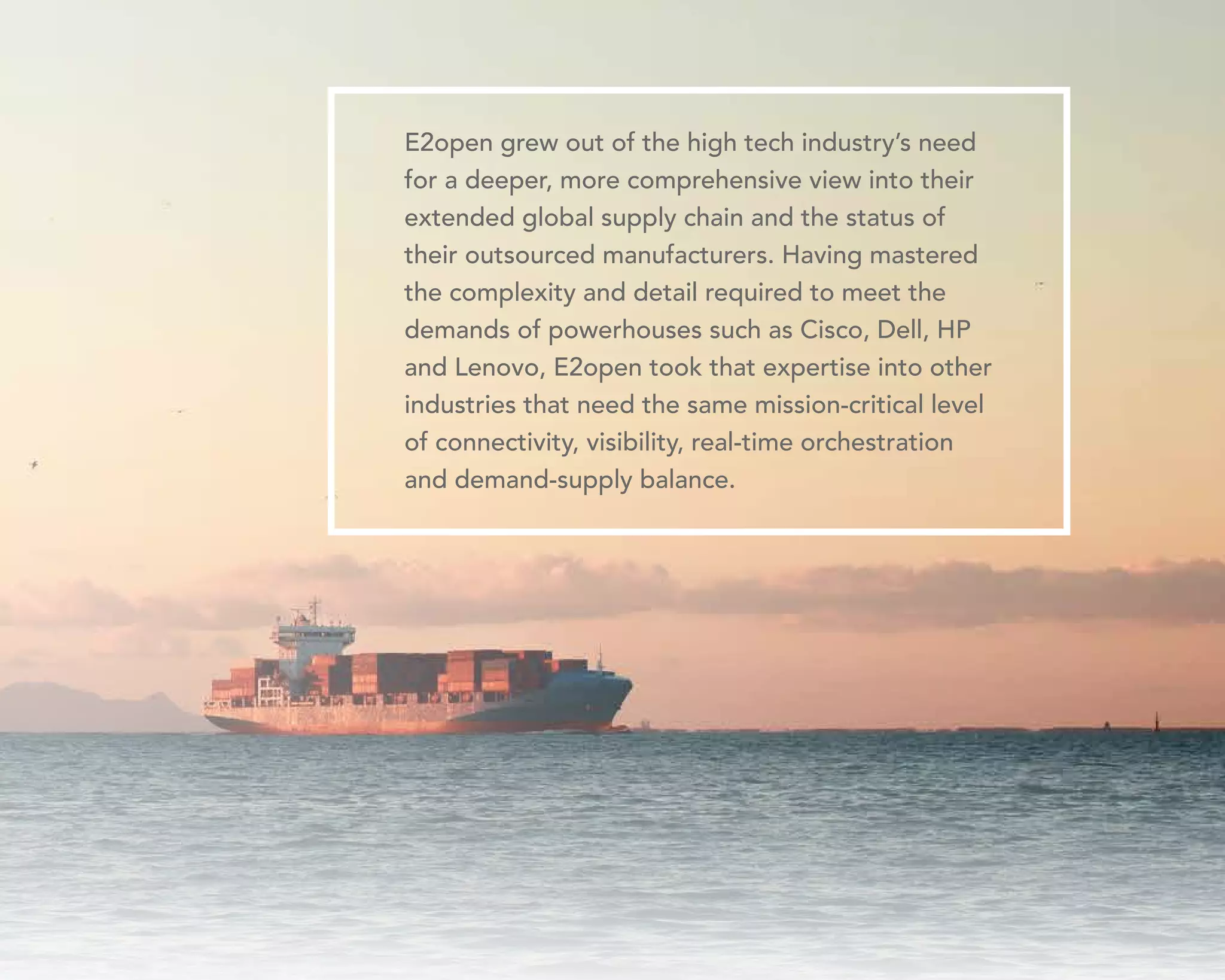 E2open Corporate Overview | PDF