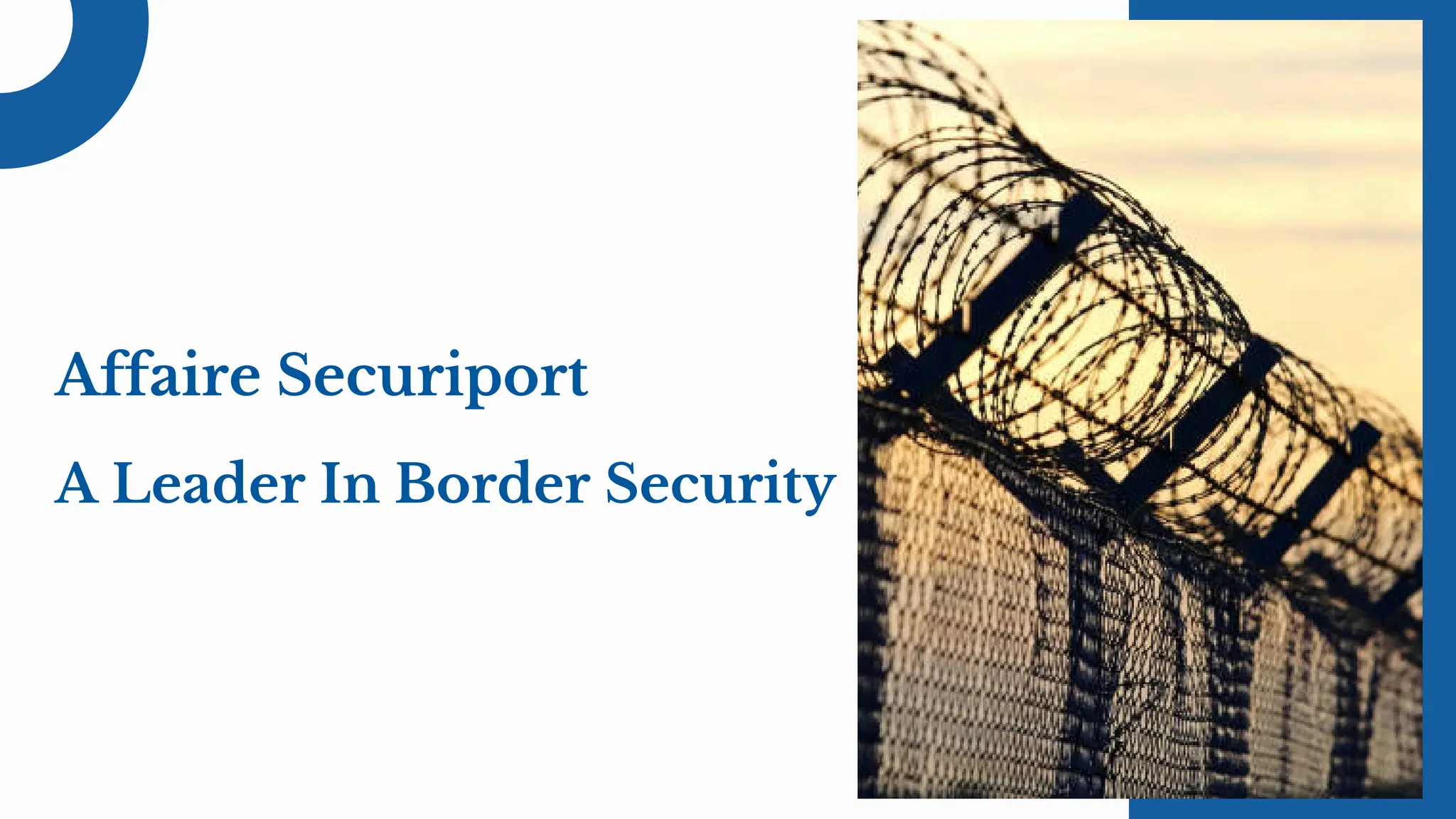 Affaire Securiport - A Leader In Border Security | PDF