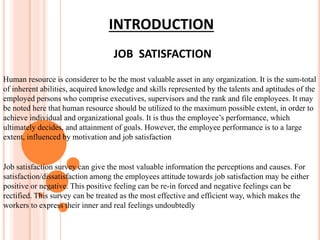 Employee Job Satisfaction | PPT