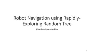 Rapidly-Exploring Random Tree | PPSX