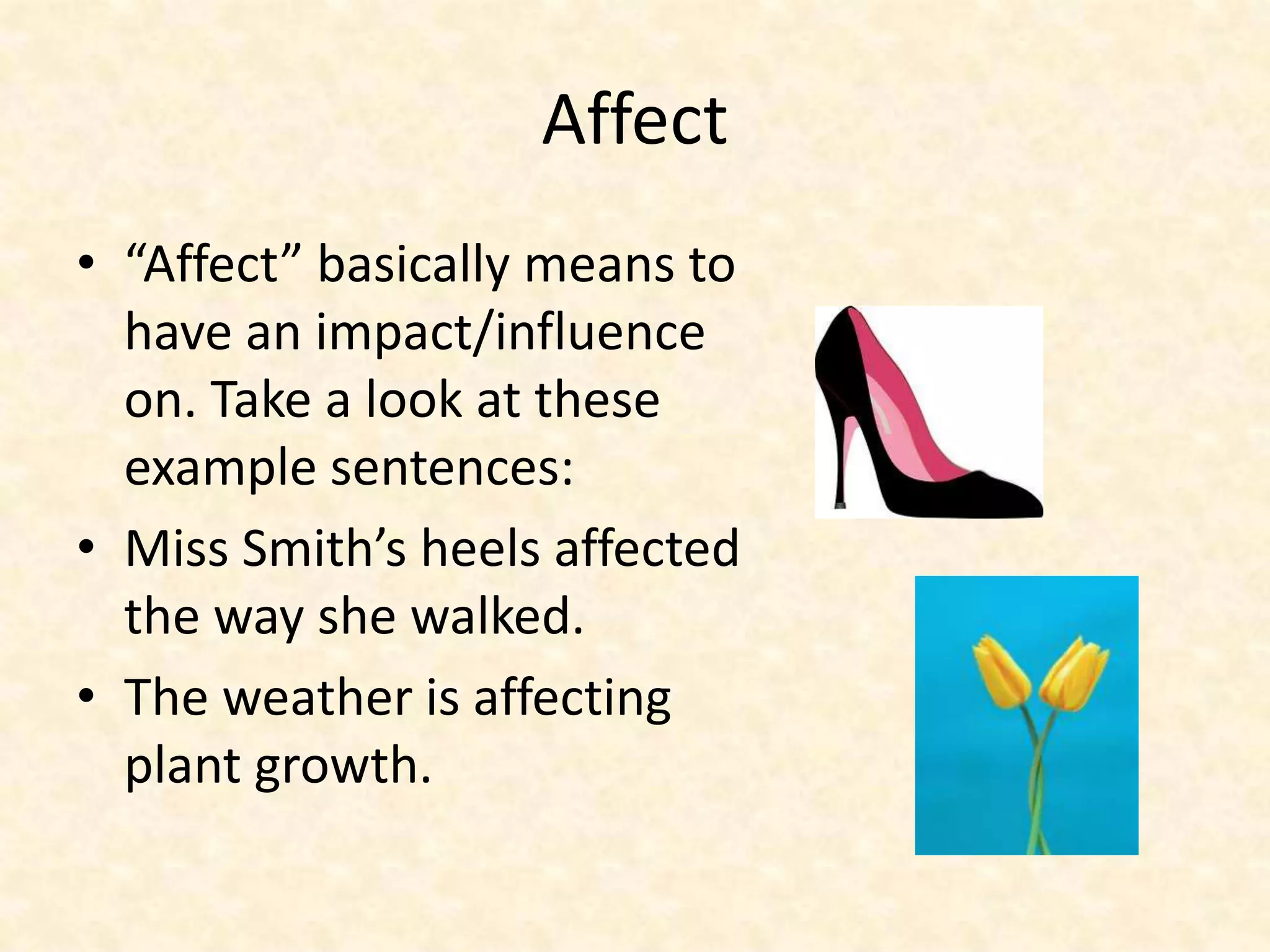 Affect and effect | PPTX