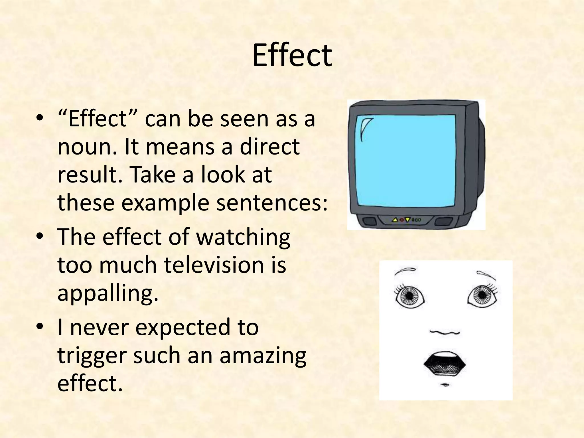Affect and effect | PPTX