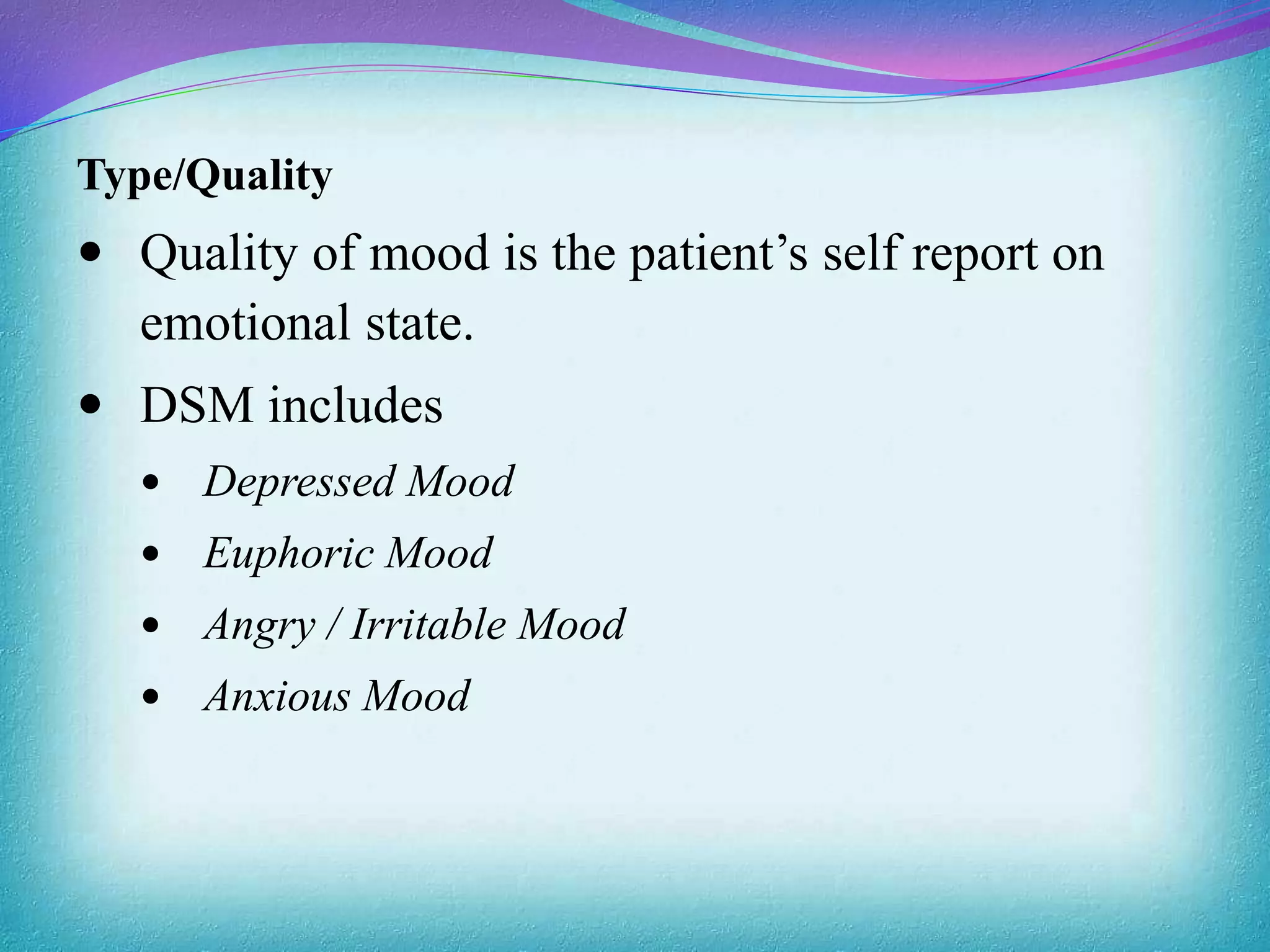 Affect and Mood | PPTX