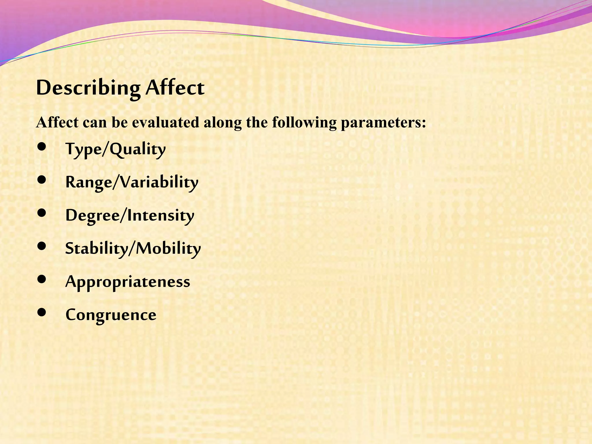 Affect and Mood | PPTX