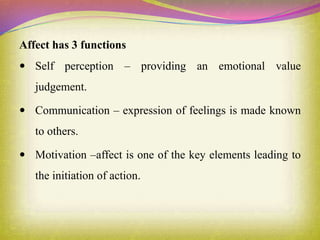 Affect and Mood | PPTX