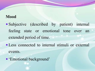 Affect and Mood | PPTX