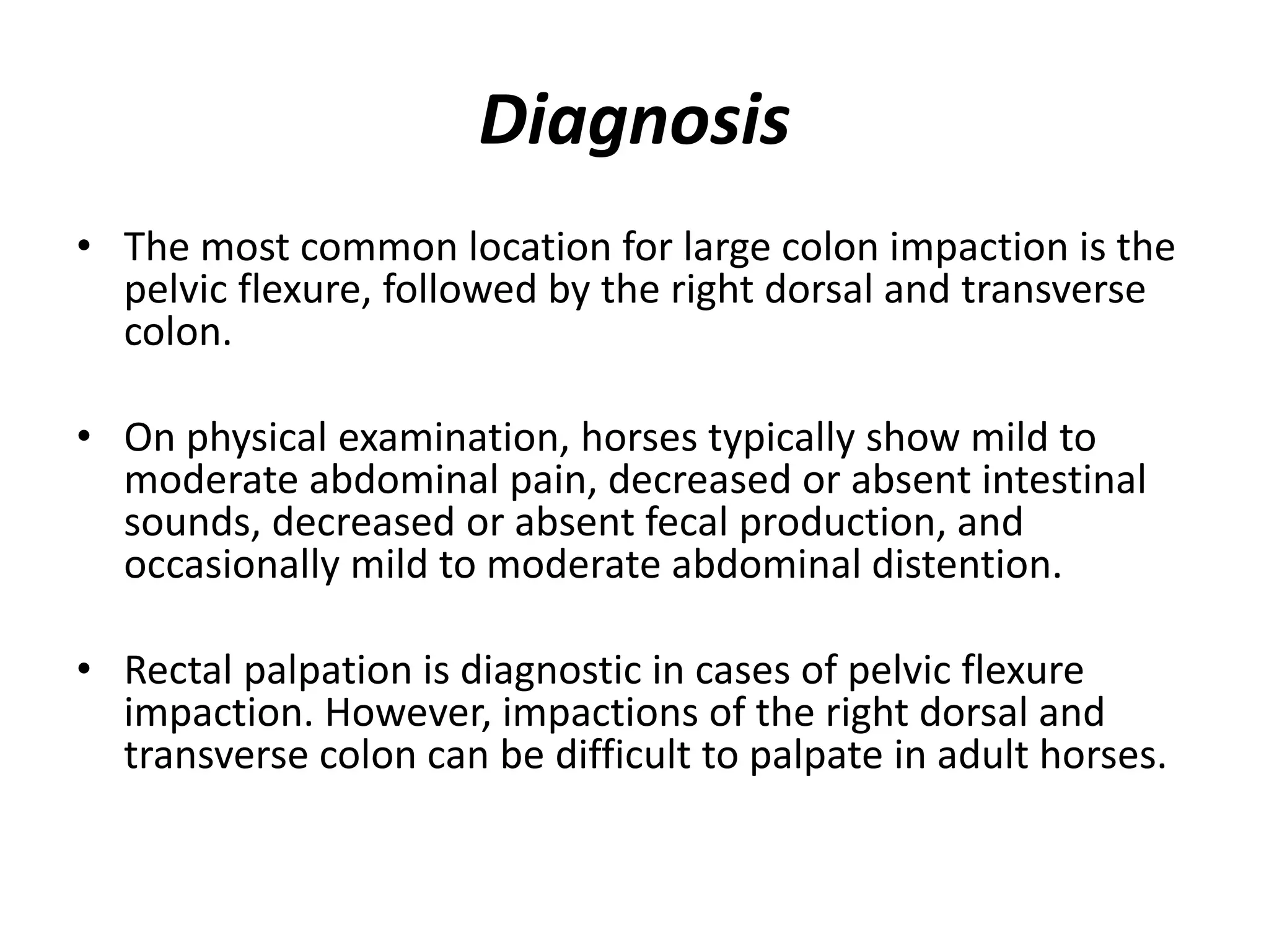 Affections of cecum, colon & rectum (Veterinary) | PPTX