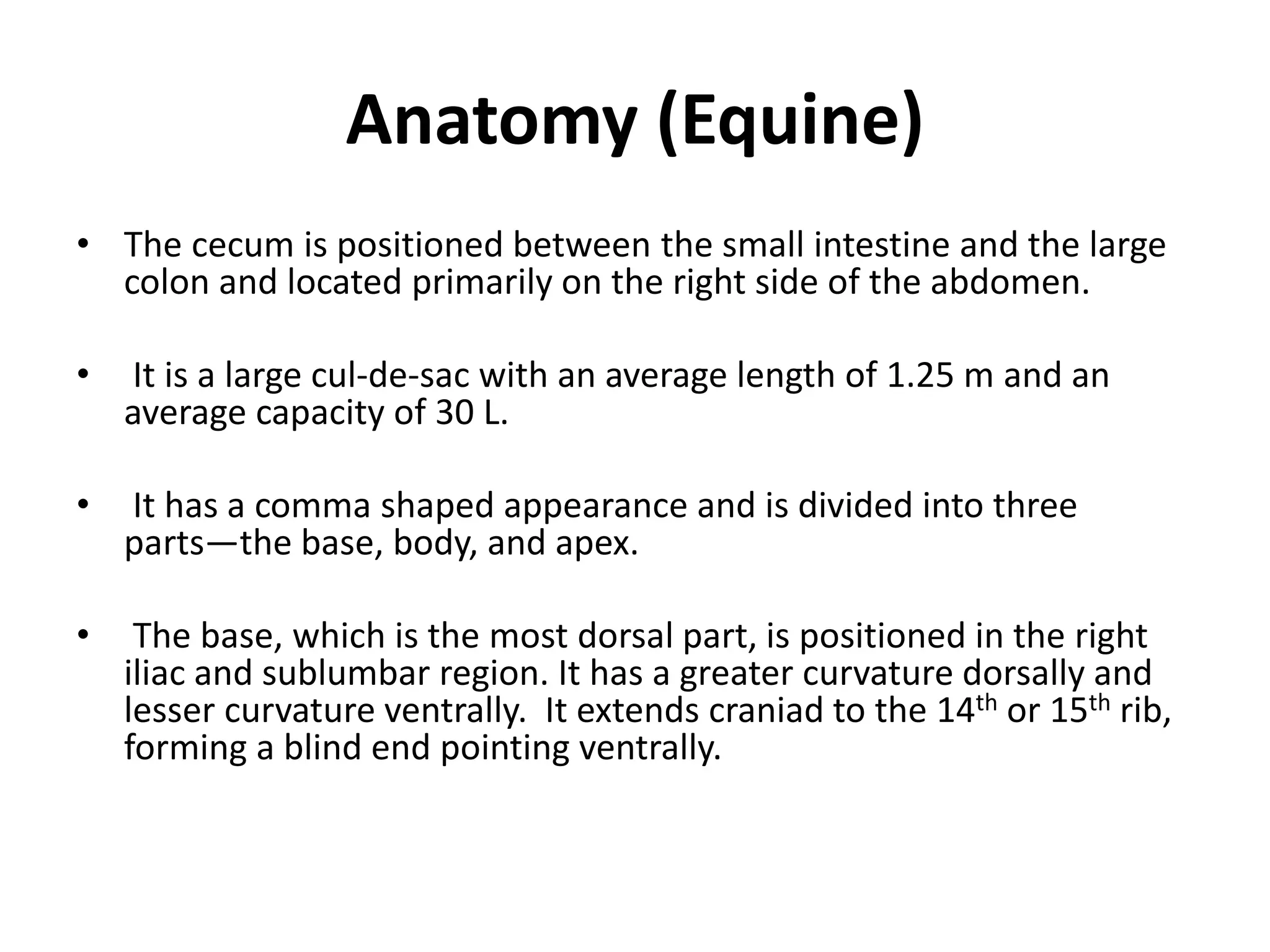 Affections of cecum, colon & rectum (Veterinary) | PPTX