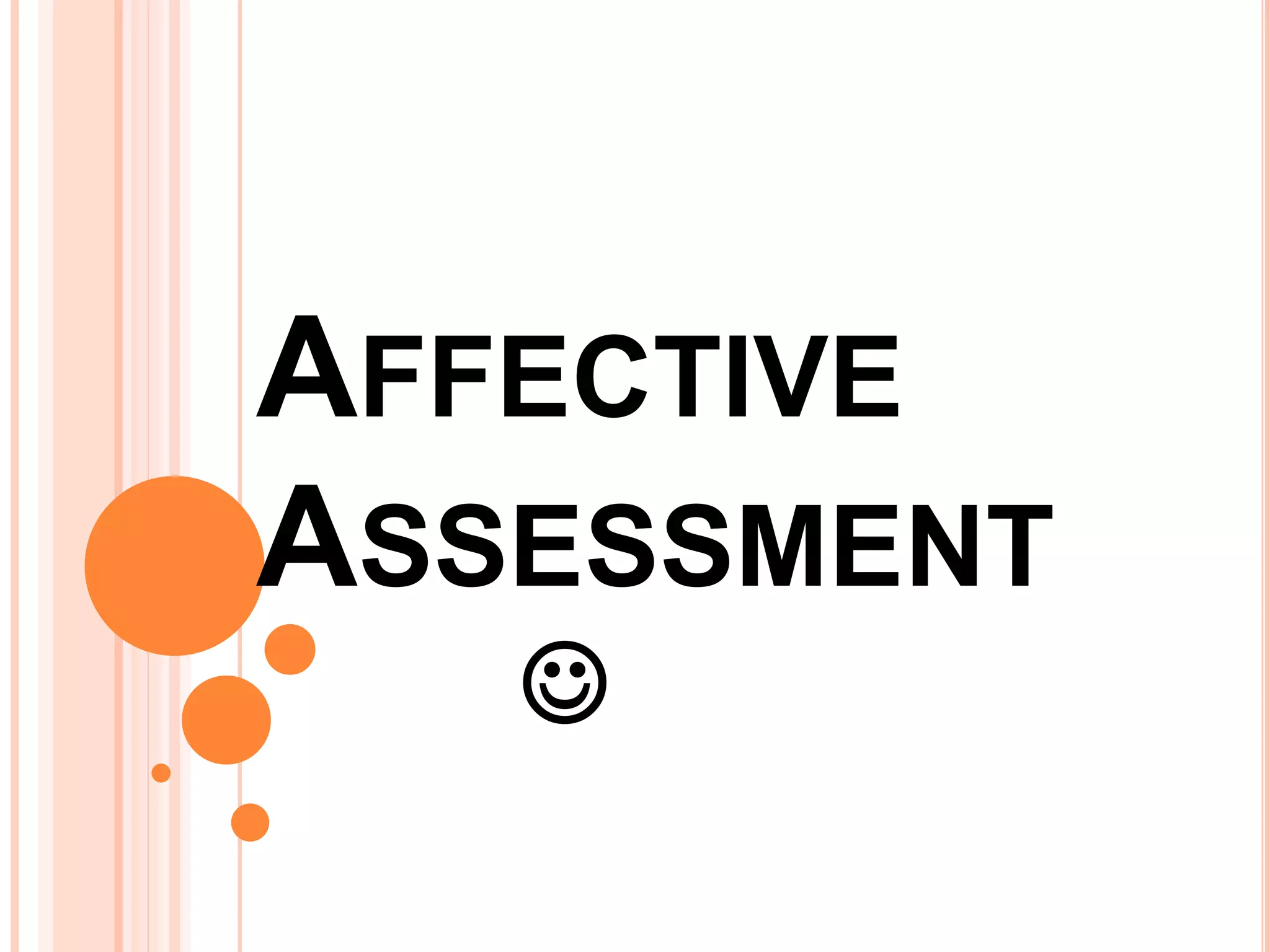Affective assessment | PPTX