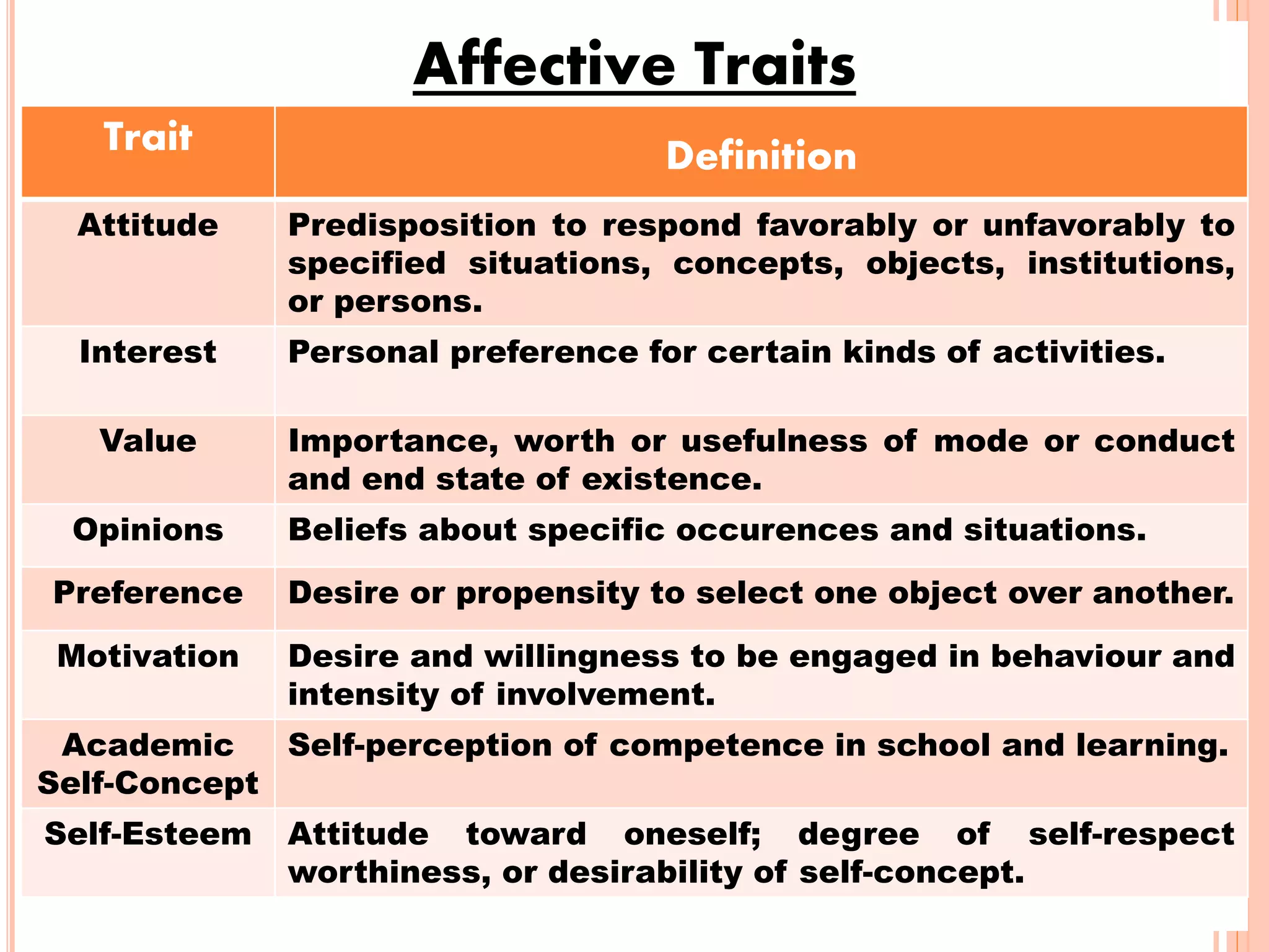 Affective assessment | PPTX