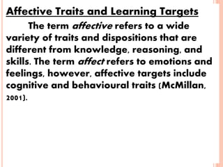Affective assessment | PPTX