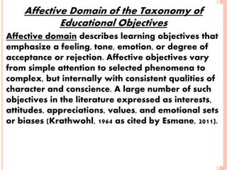 Affective assessment | PPTX