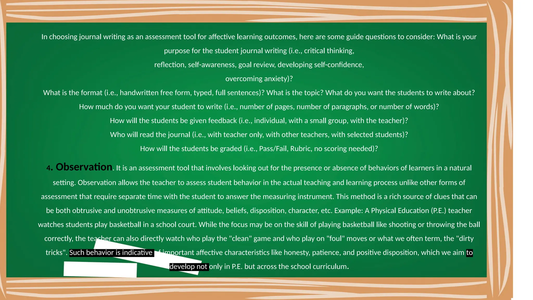 Affective Domain In Assessment Of Learning | PPTX