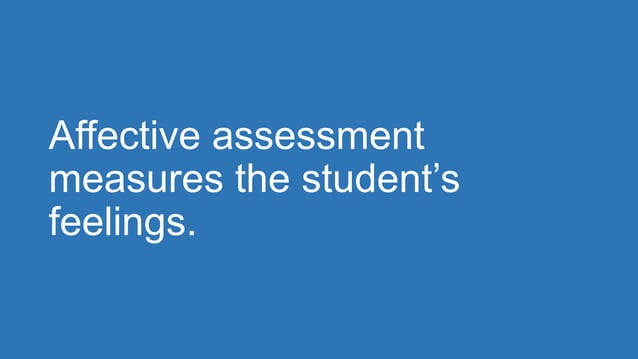 Affective Assessment | PPTX