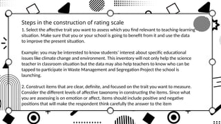 Affective Assessment Tools(REPORT).pptxx | PPT