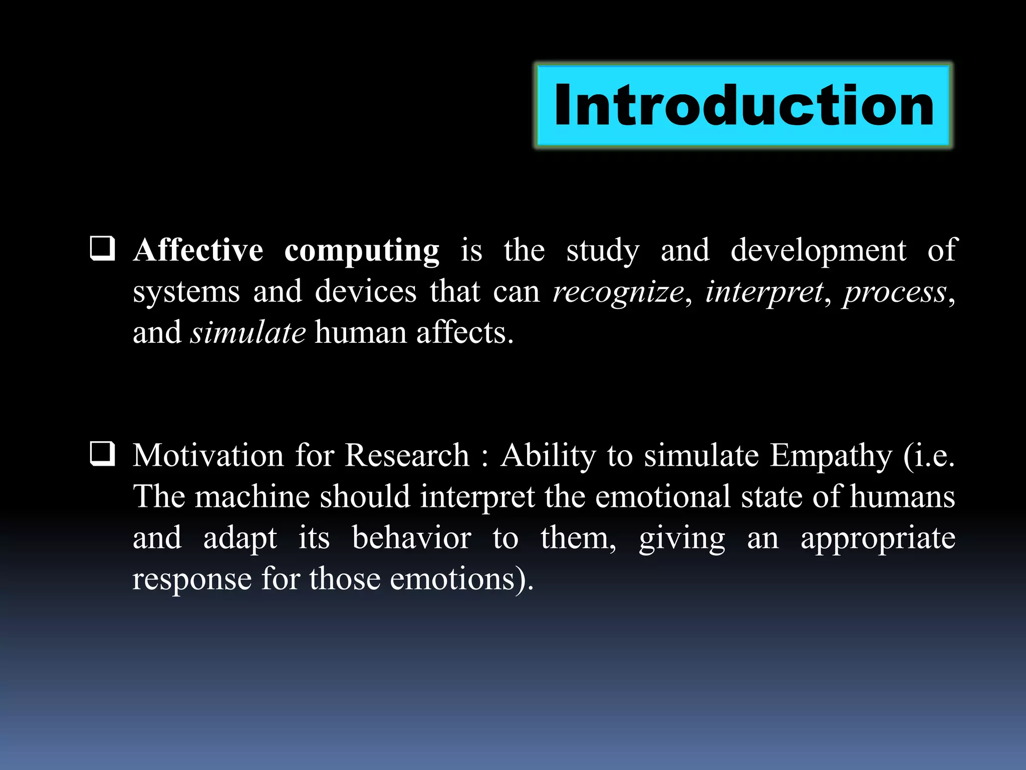 Affective Computing | PPTX | Artificial Intelligence | Technology ...